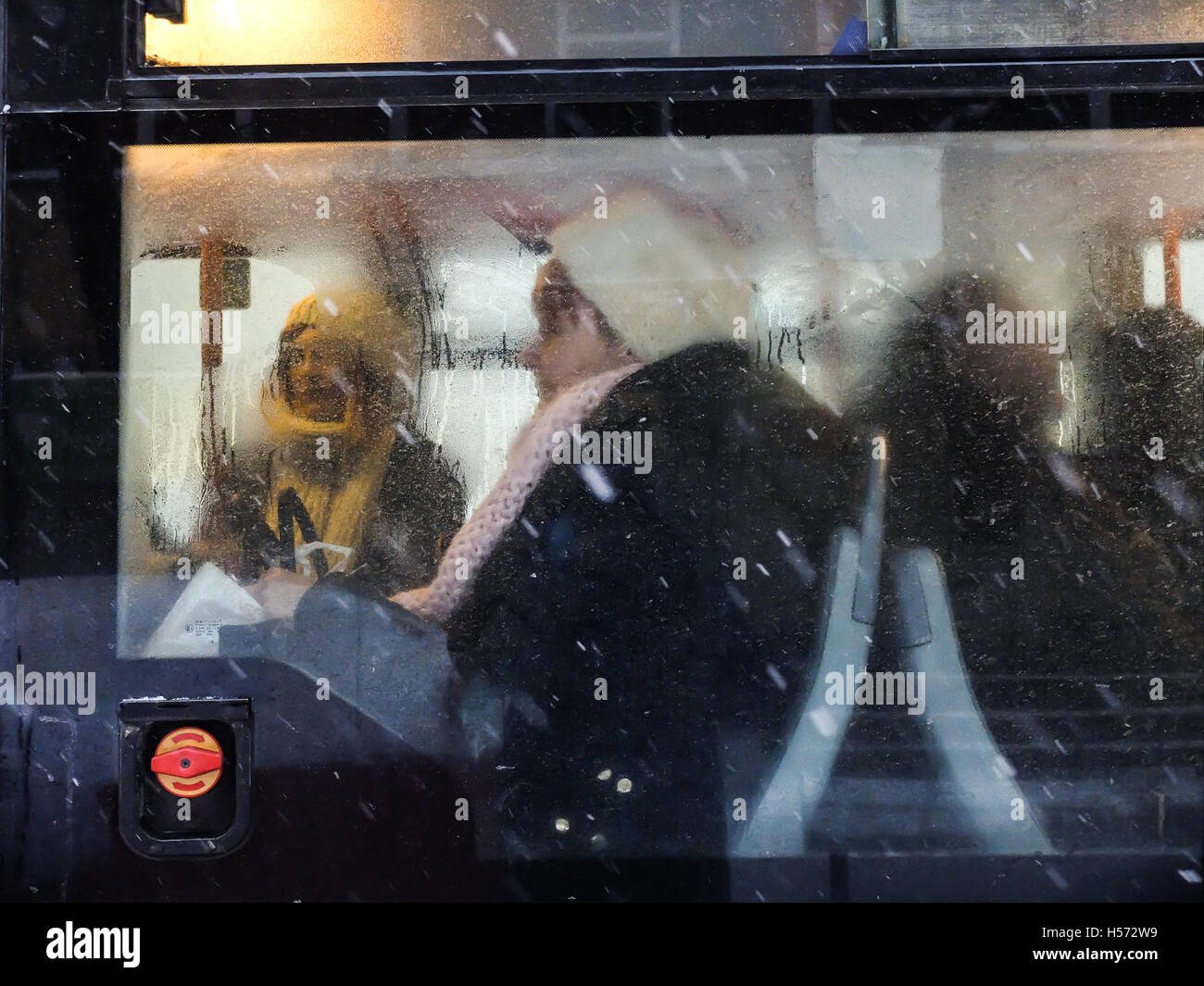 City roads through window hi-res stock photography and images - Alamy