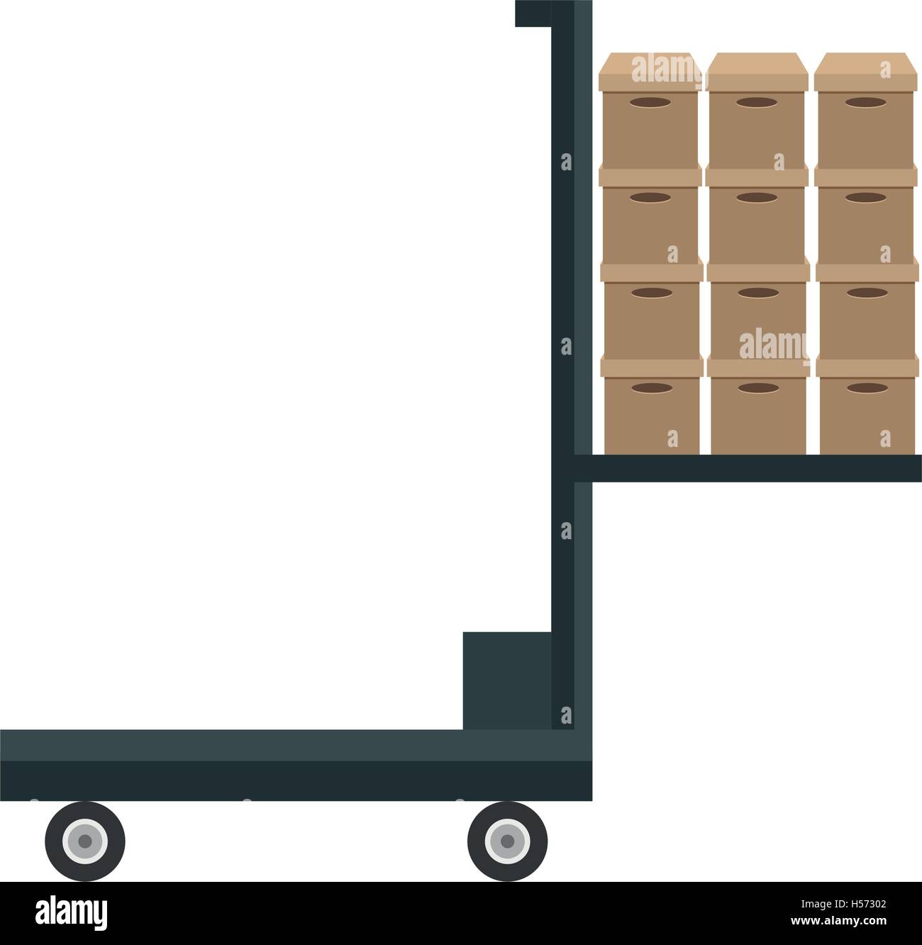 cart delivery service icon Stock Vector Image & Art - Alamy