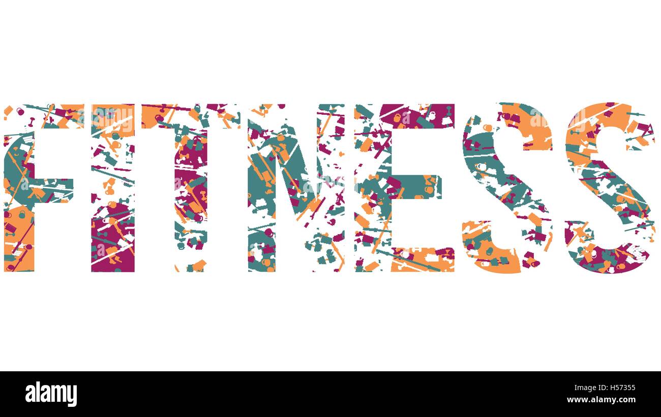 Fitness Typography- Vector Illustration Stock Vector Image & Art - Alamy
