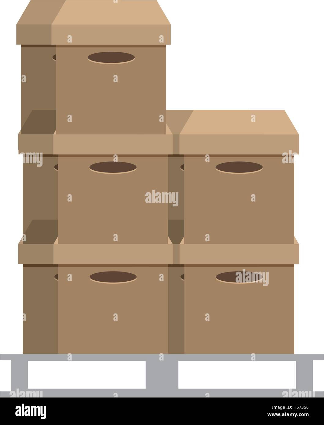 boxes pile warehouse service Stock Vector Image & Art - Alamy