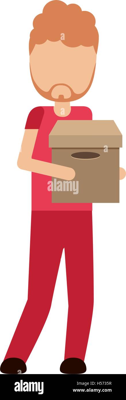logistics worker delivery service Stock Vector Image & Art - Alamy