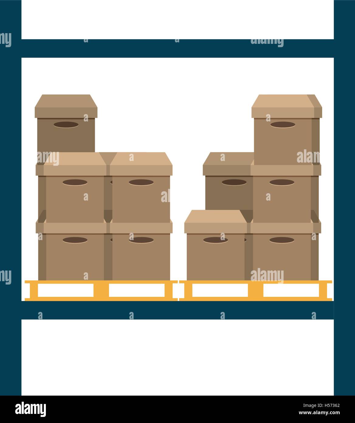 boxes pile warehouse service Stock Vector Image & Art - Alamy