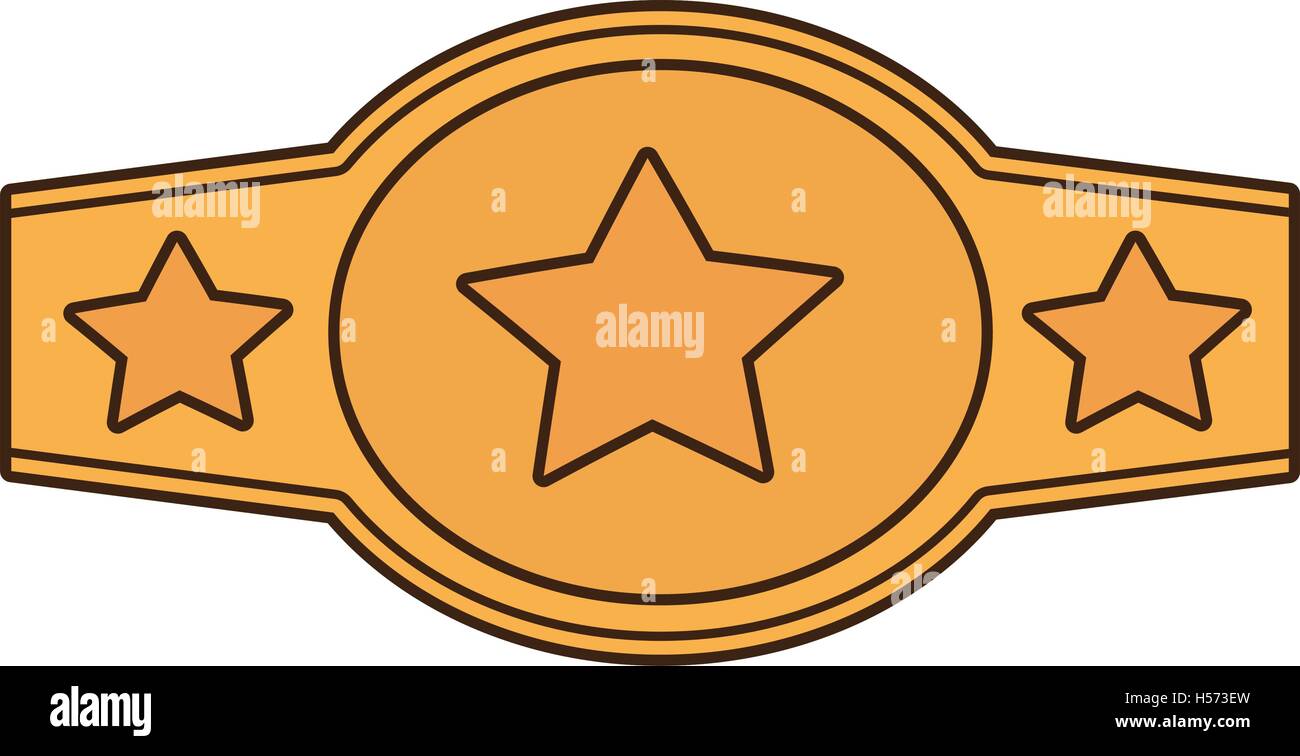 boxing championship belt isolated icon Stock Vector Image & Art - Alamy
