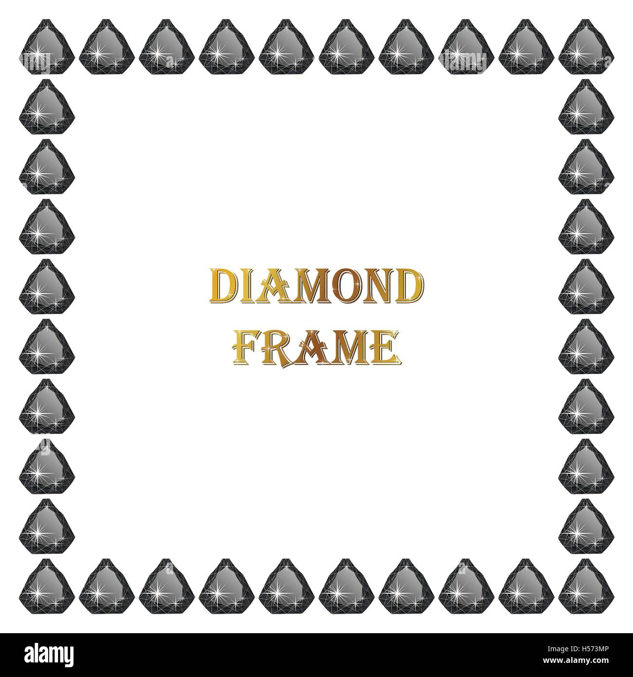 Diamonds square frame Stock Vector Image & Art - Alamy