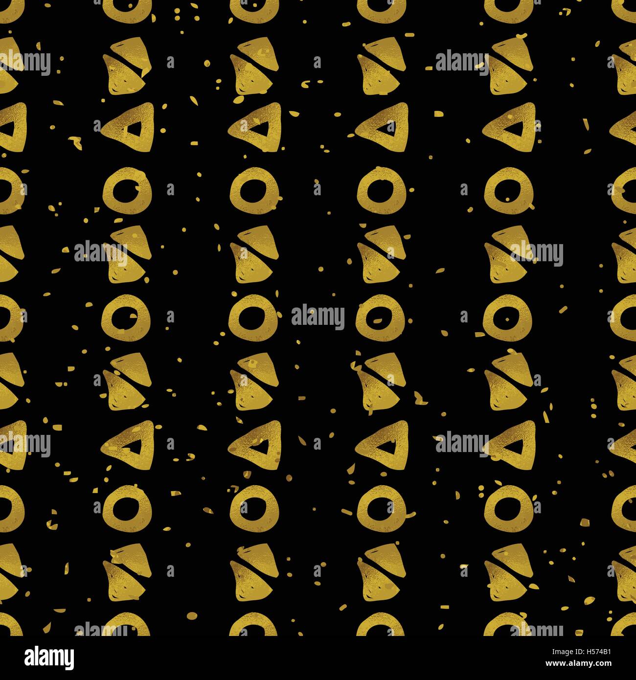 Geometric black and gold seamless pattern Stock Vector Image & Art - Alamy