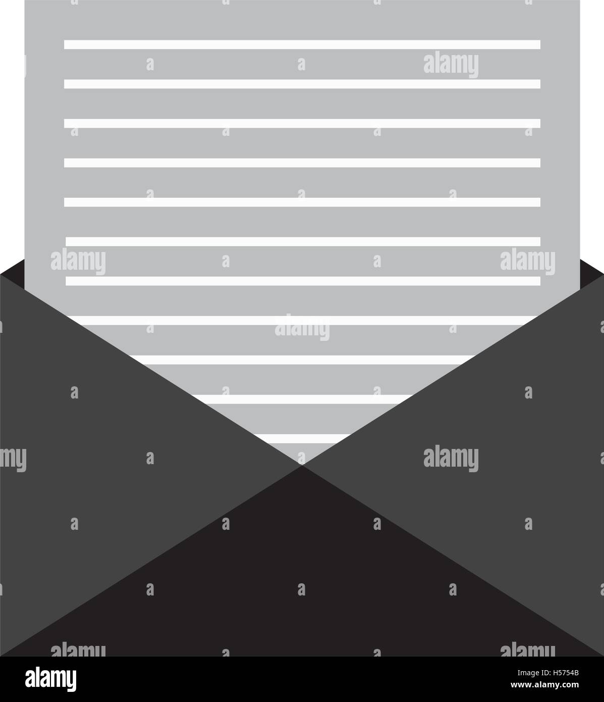 envelope letter paper isolated icon Stock Vector Image & Art - Alamy