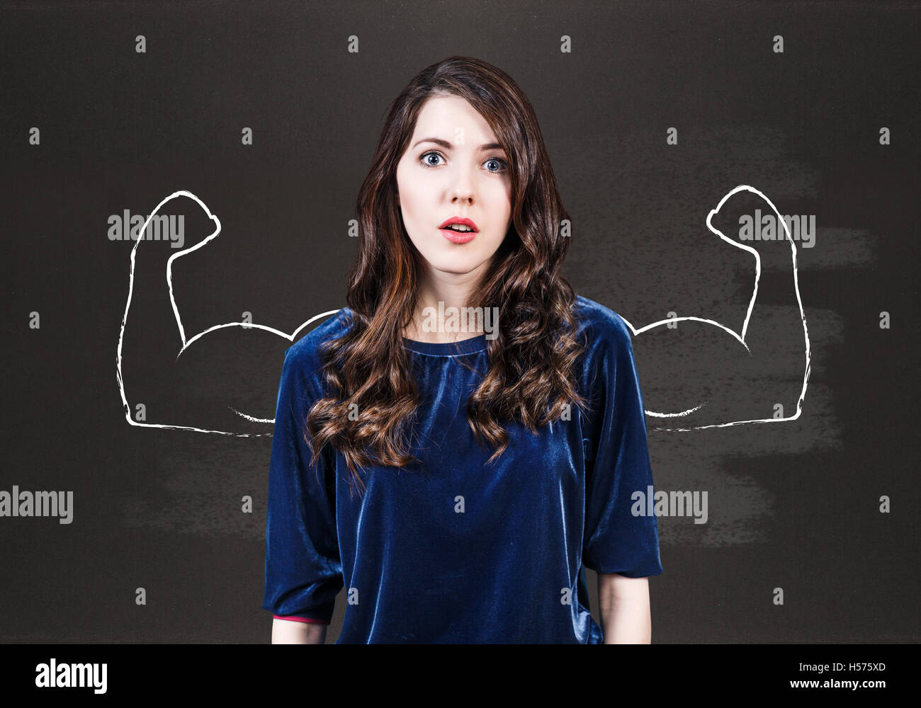 Strong powerful woman hi-res stock photography and images - Alamy