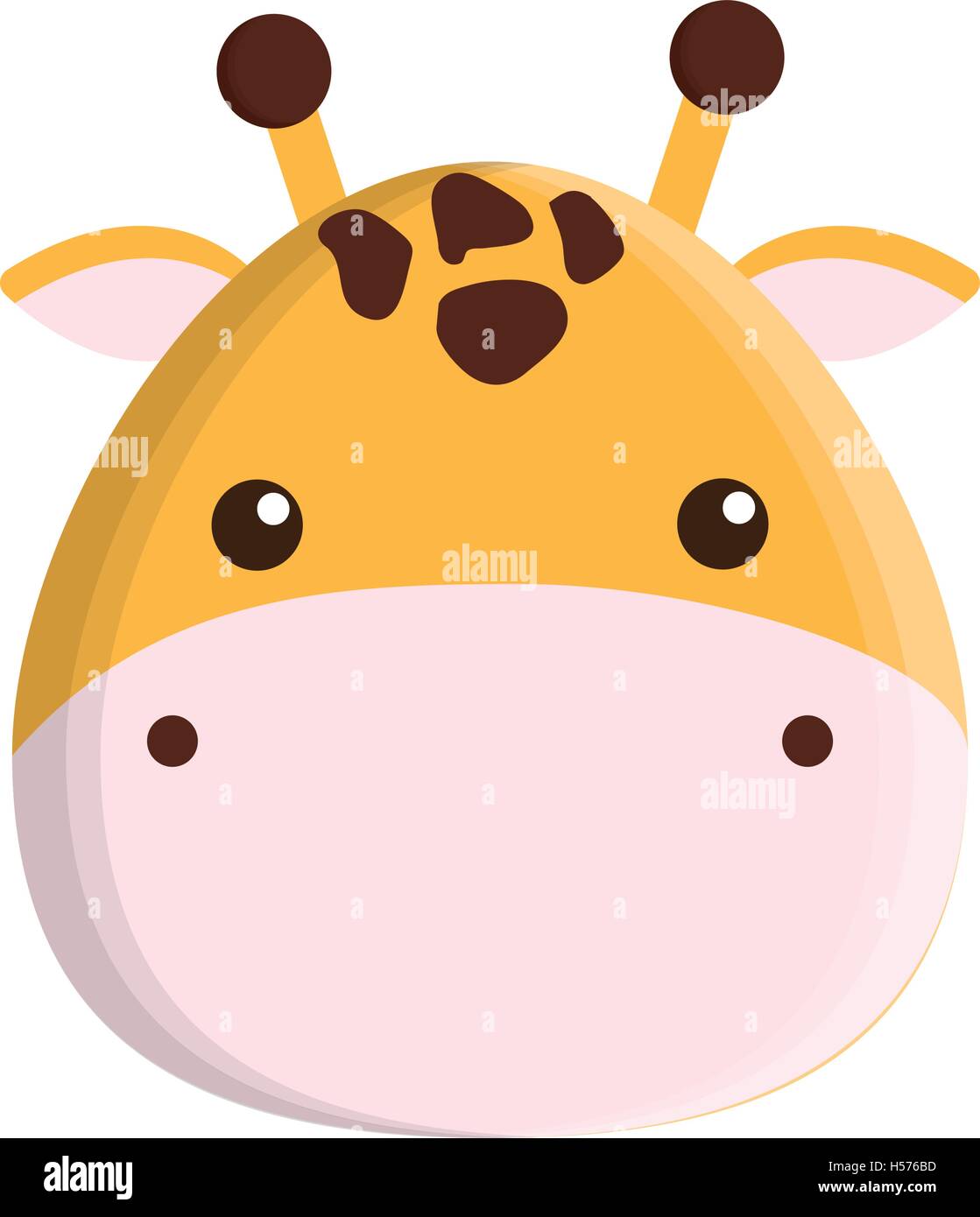 cute giraffe isolated icon Stock Vector Image & Art - Alamy