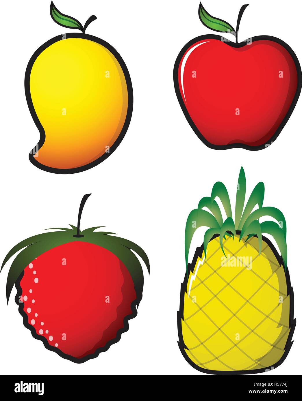 Mango illustrations Stock Vector Images - Alamy