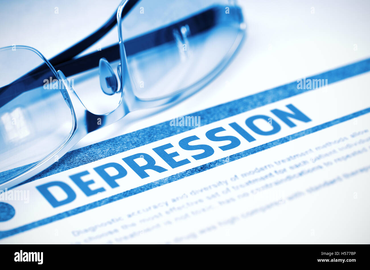 Depression. Medicine. 3D Illustration Stock Photo - Alamy