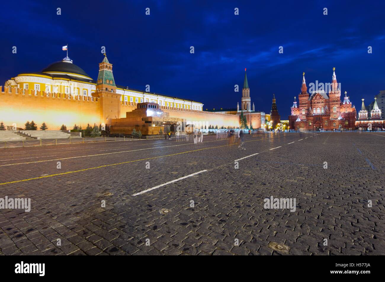 Night view in Red Square, Moscow, Russia Stock Photo - Alamy