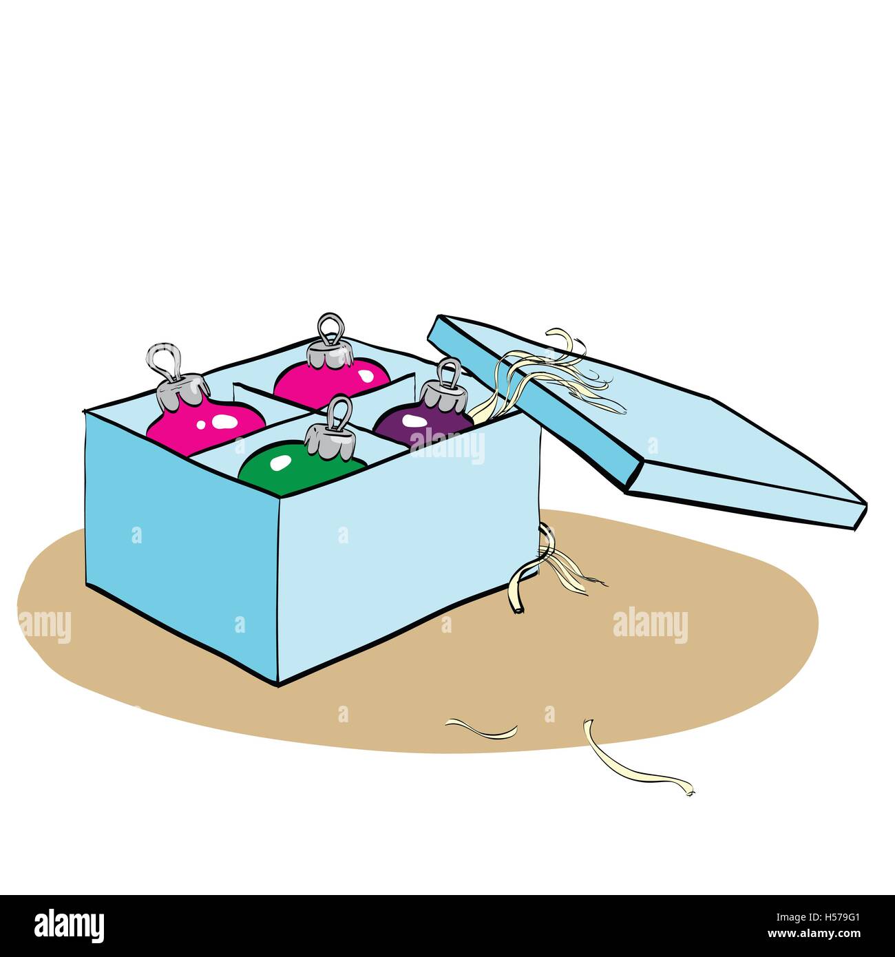 Red toy glass ball Stock Vector Images - Alamy