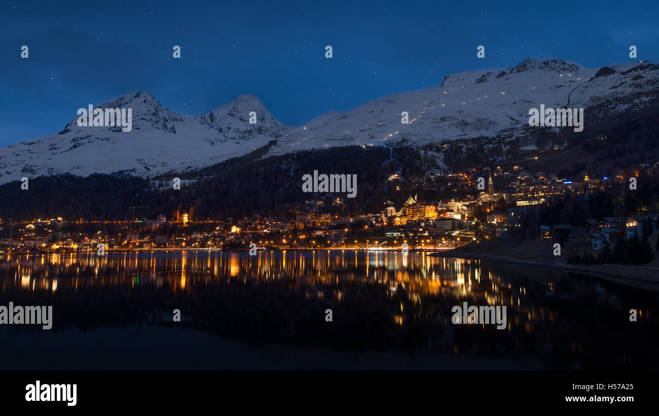 St. moritz nightlife Stock Photo - Alamy