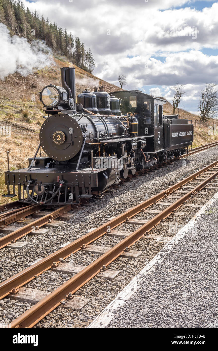 Brecon Mountain Railway Steam Train Stock Photo - Alamy