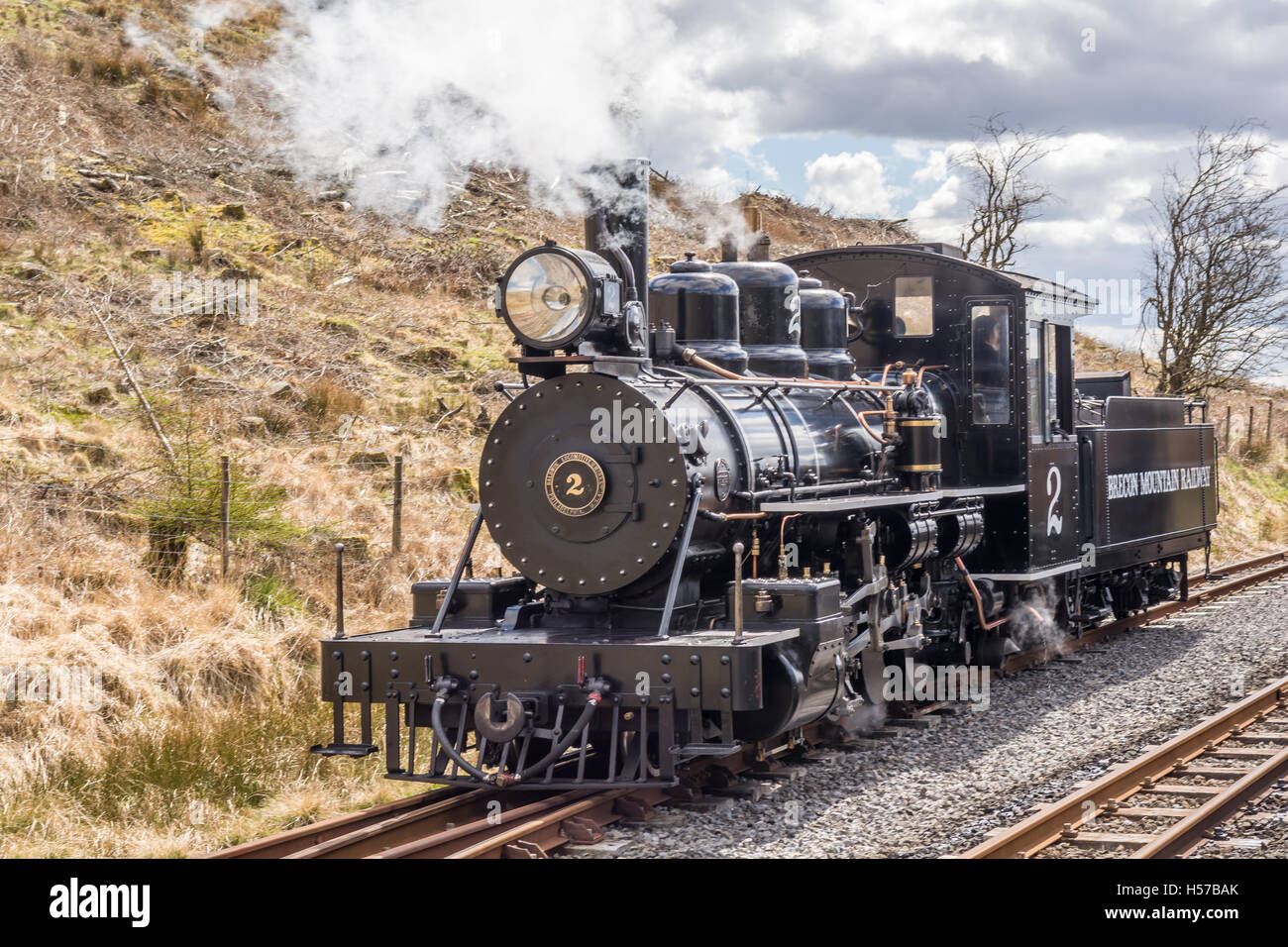 Brecon Mountain Railway Steam Train Stock Photo - Alamy