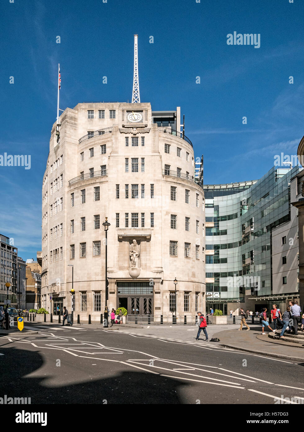 BBC Broadcasting House London UK built in Langham Place 1932 in Art ...