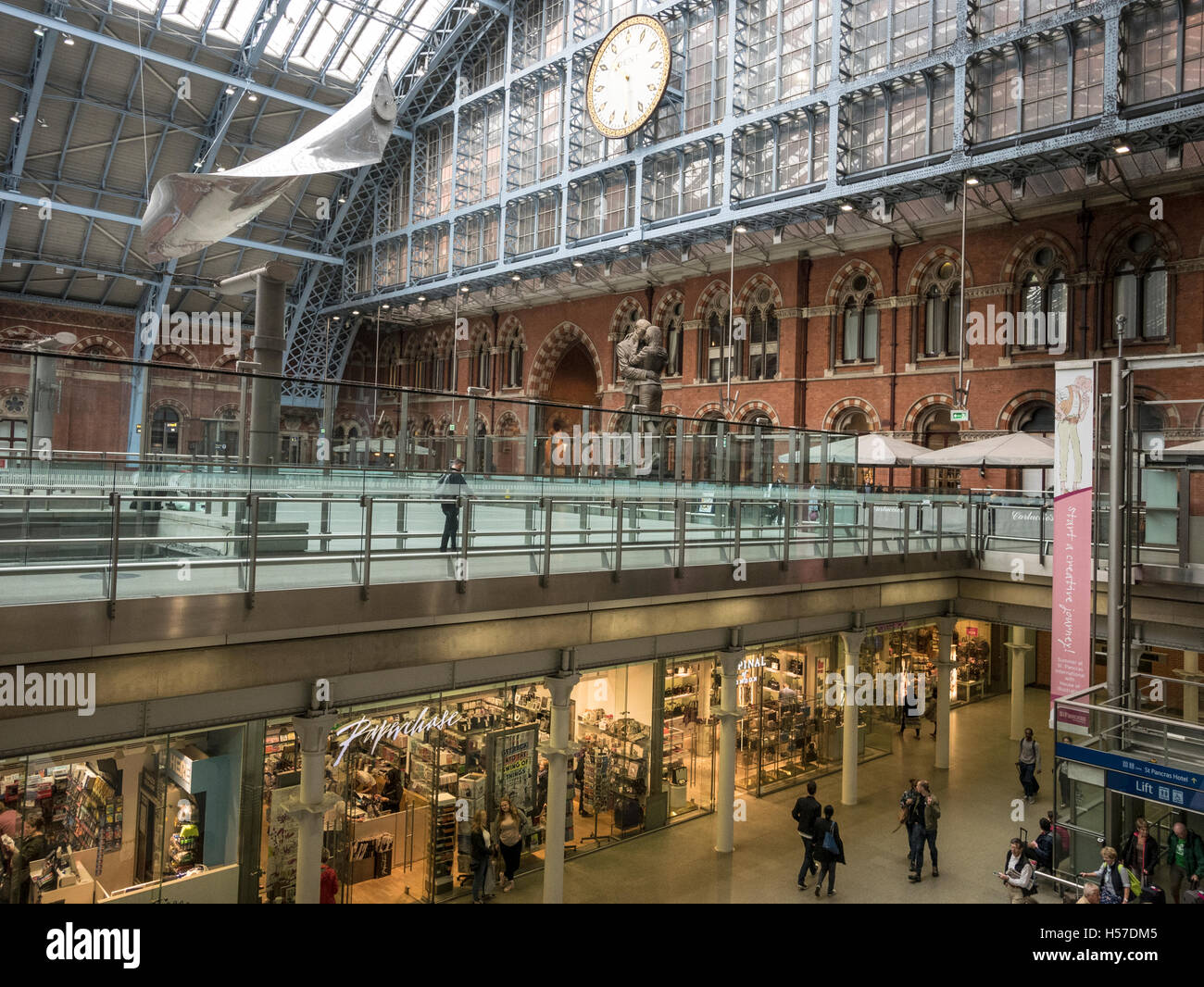 Victorian St. Pancras Railway Station London UK built 1868 and ...