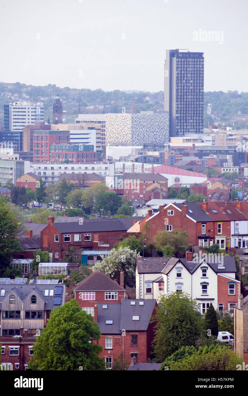 Sheffield, UK 03 May 2014: Meersbrook Park offers stunning views over ...