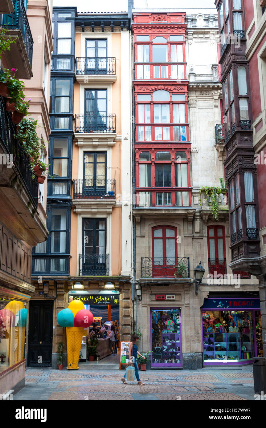 Bilbao old town hi-res stock photography and images - Alamy