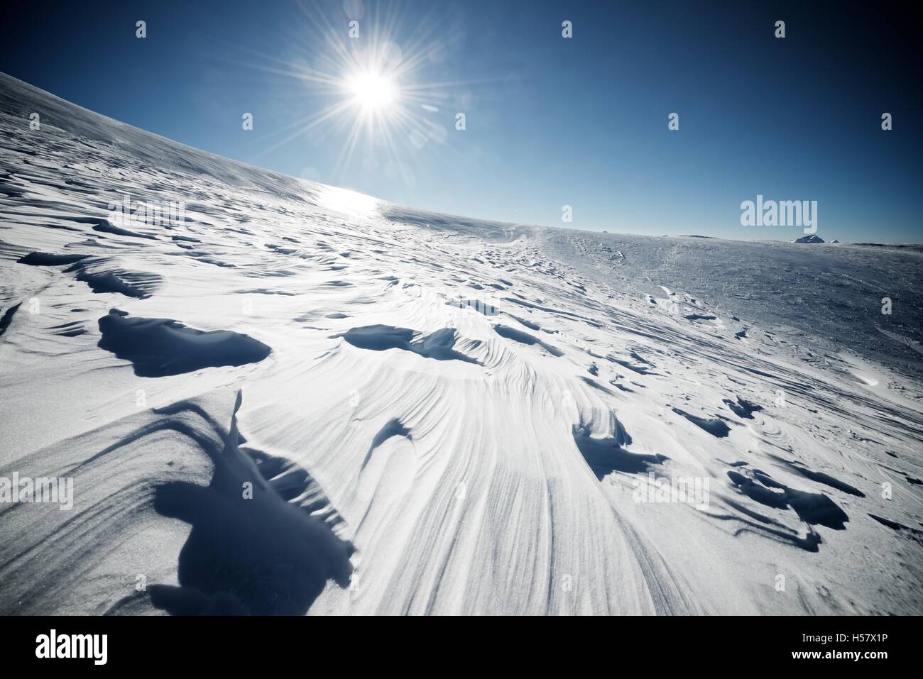 Snowy landscape in Pyrenees, Aragon, Spain Stock Photo - Alamy