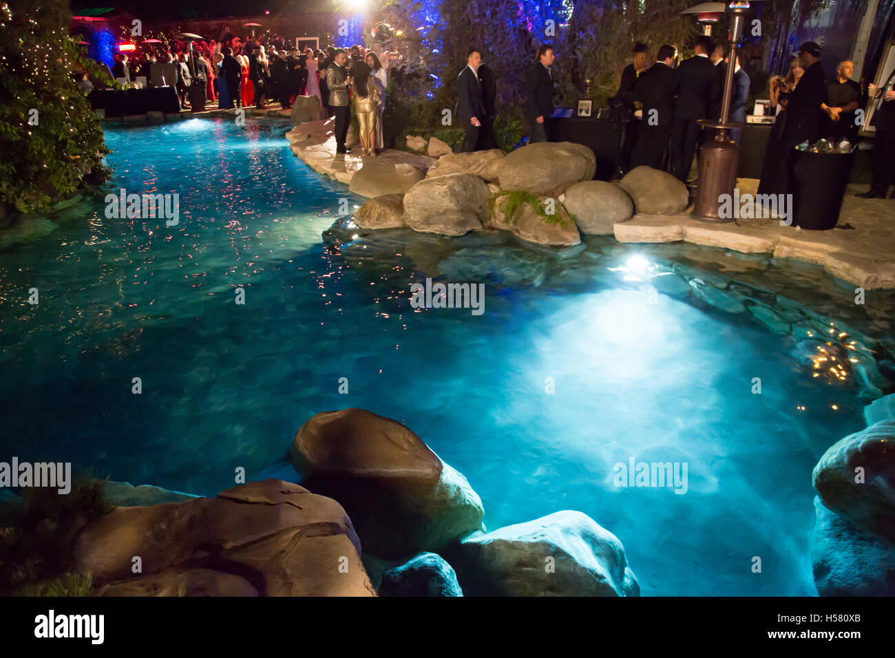 Playboy mansion party pool hi-res stock photography and images - Alamy