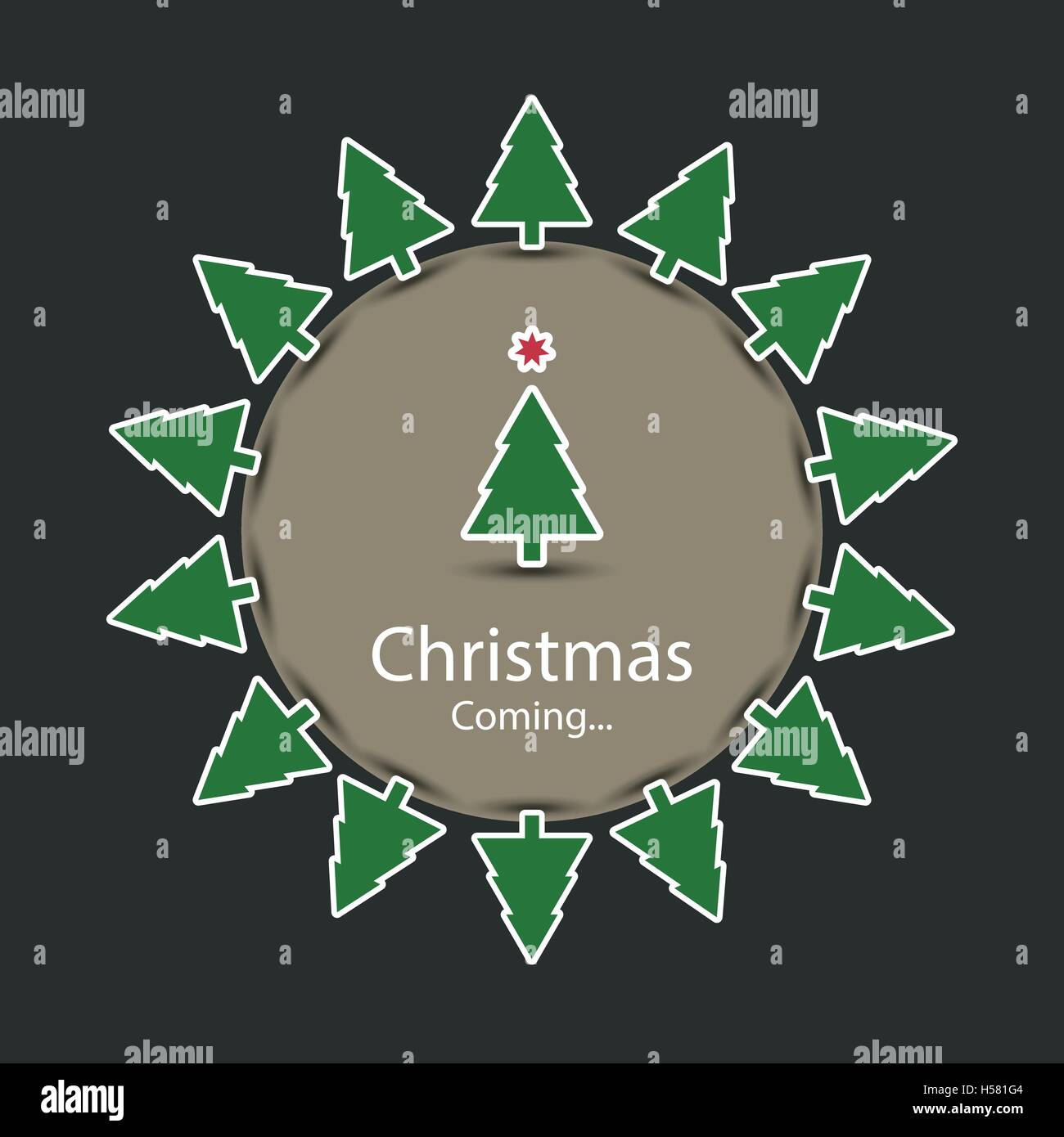 Christmas coming soon Stock Vector Images - Alamy