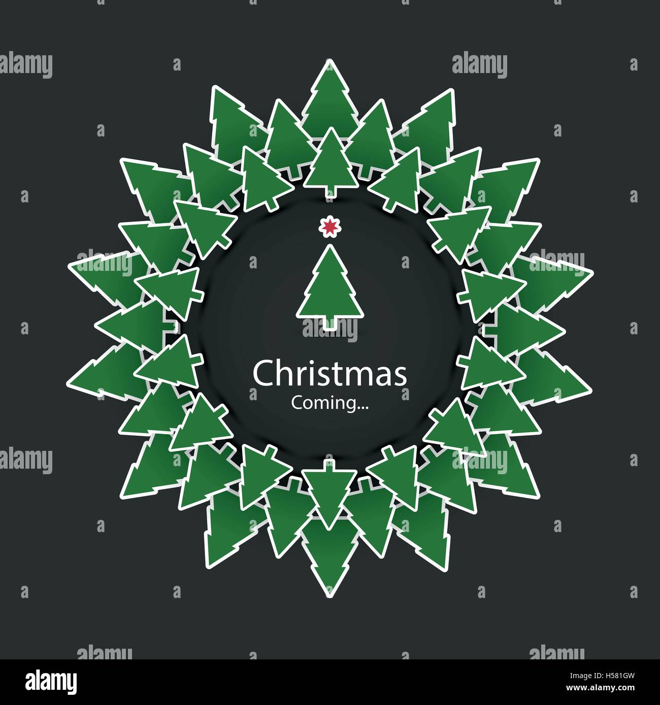 Christmas coming soon Stock Vector Images - Alamy