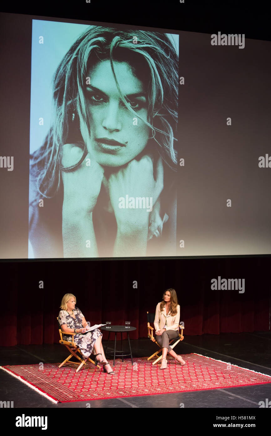 Booth Moore and Cindy Crawford at "An Evening with Cindy Crawford" with ...