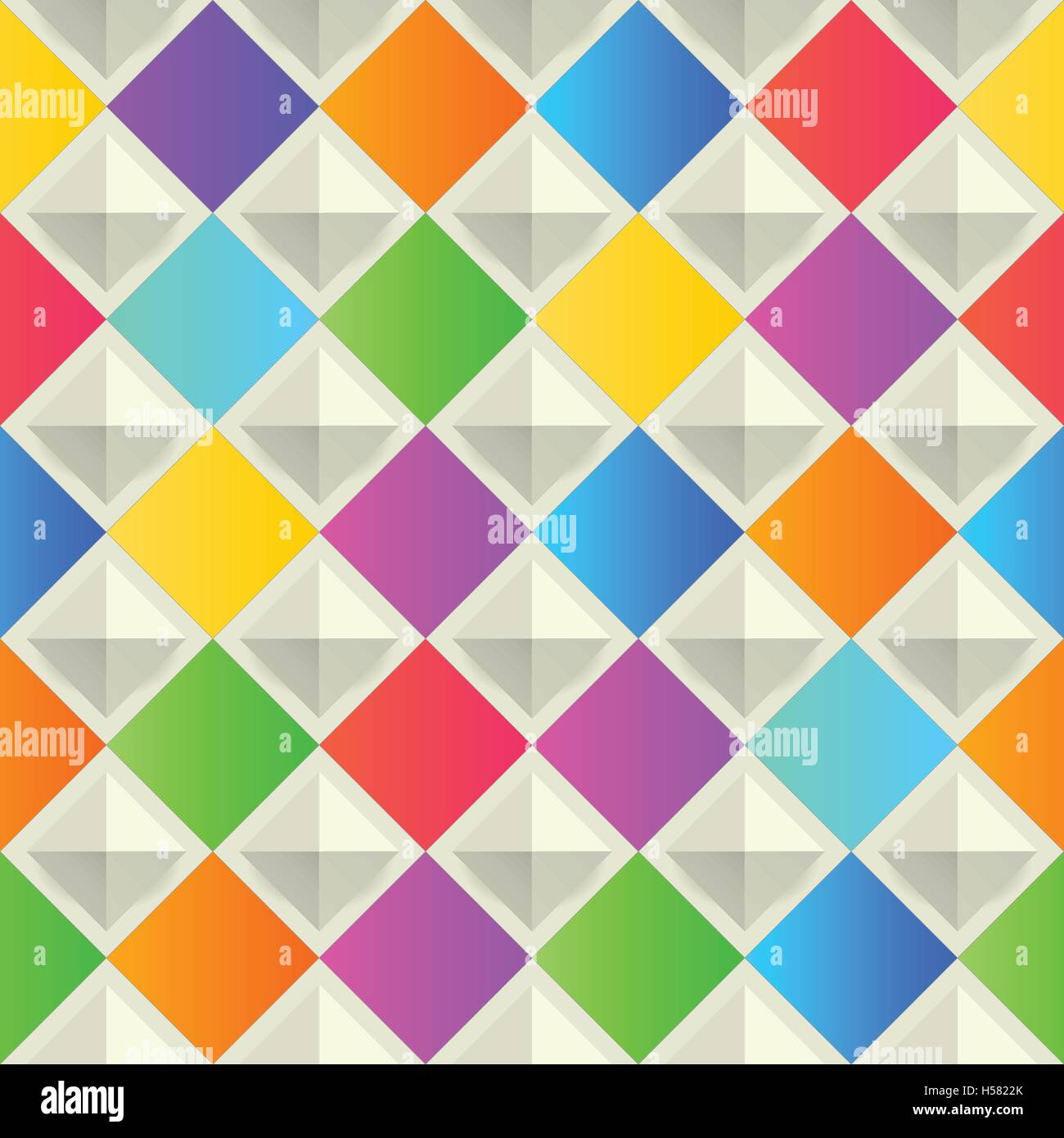Abstract, colorful background with rhombus shapes. Vector, geometric ...