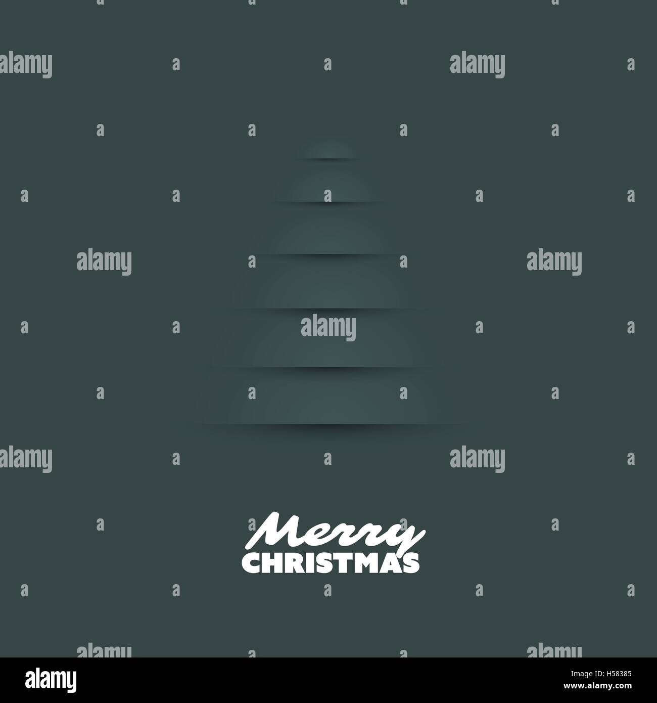 Modern Abstract Christmas Greetings Card Design With Christmas Tree ...