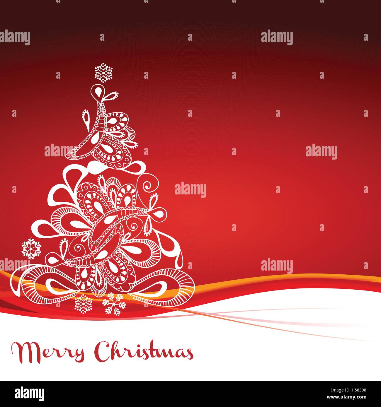 Merry christmas text made light Stock Vector Images - Alamy