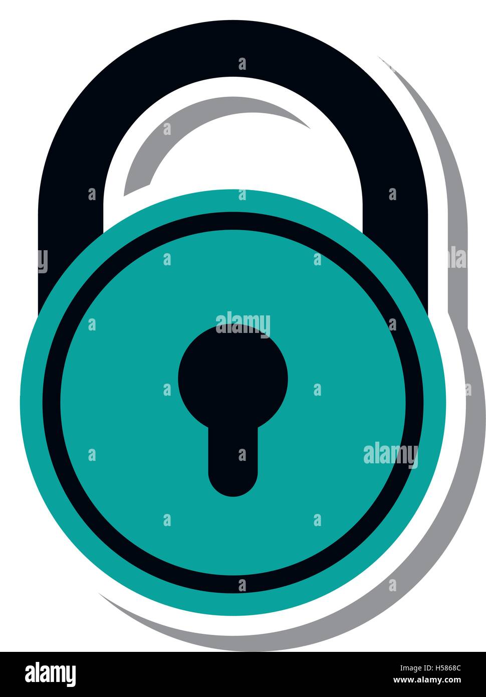 safe secure padlock isolated icon Stock Vector Image & Art - Alamy