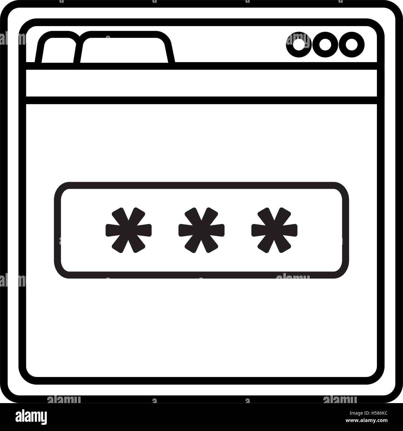 login access template isolated icon Stock Vector Image & Art - Alamy