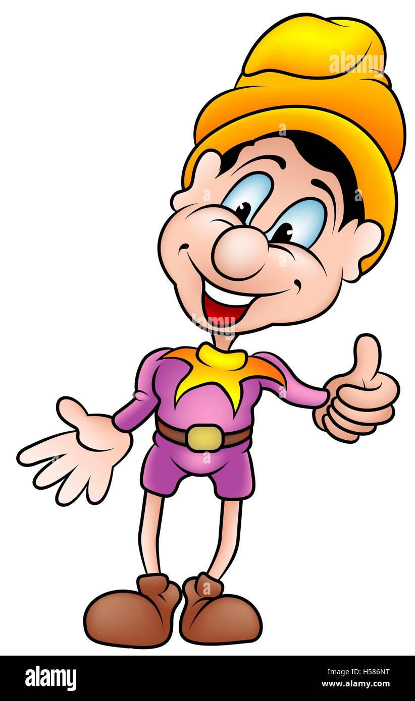 Friendly Small Clown Stock Vector Image & Art - Alamy