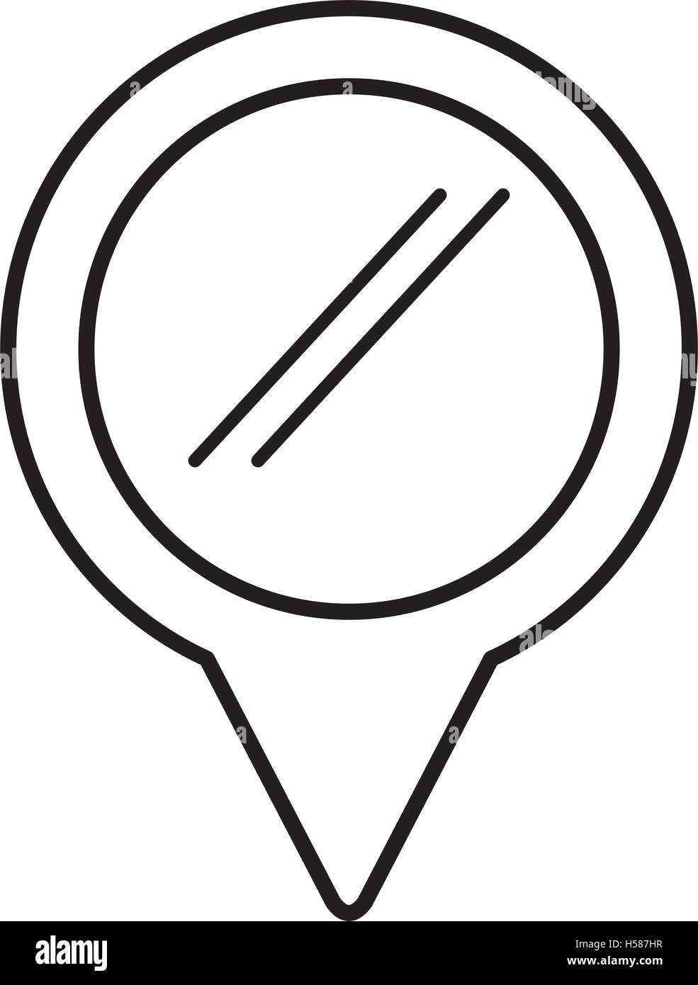pointer location pin isolated icon Stock Vector Image & Art - Alamy