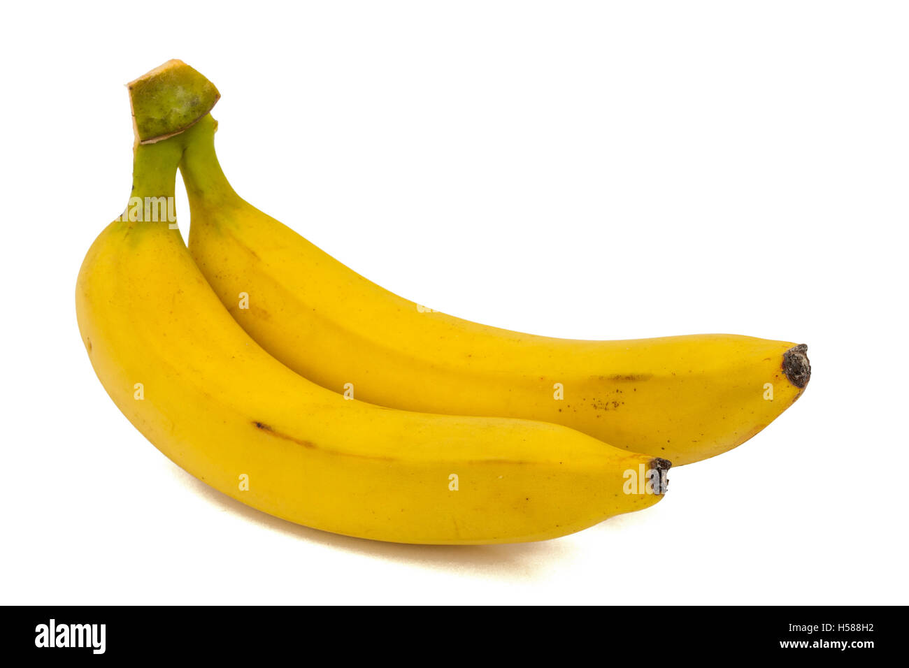 Two bananas, isolated on white background Stock Photo - Alamy