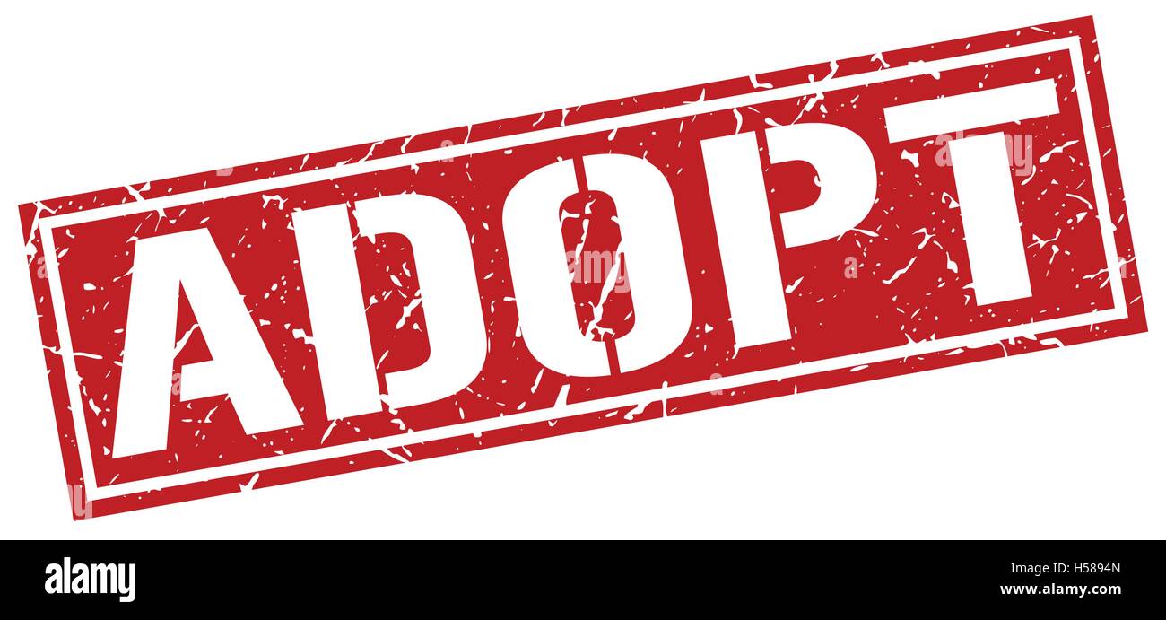 adopt square grunge stamp Stock Vector Image & Art - Alamy
