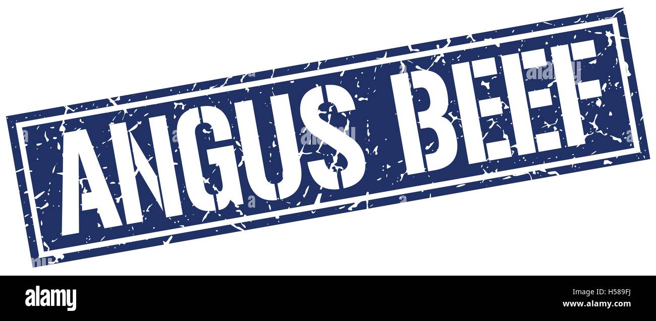 angus beef square grunge stamp Stock Vector Image & Art - Alamy