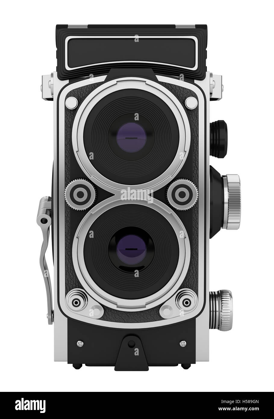 vintage film photo camera isolated on white background Stock Photo - Alamy