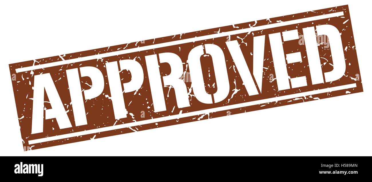 approved square grunge stamp Stock Vector Image & Art - Alamy