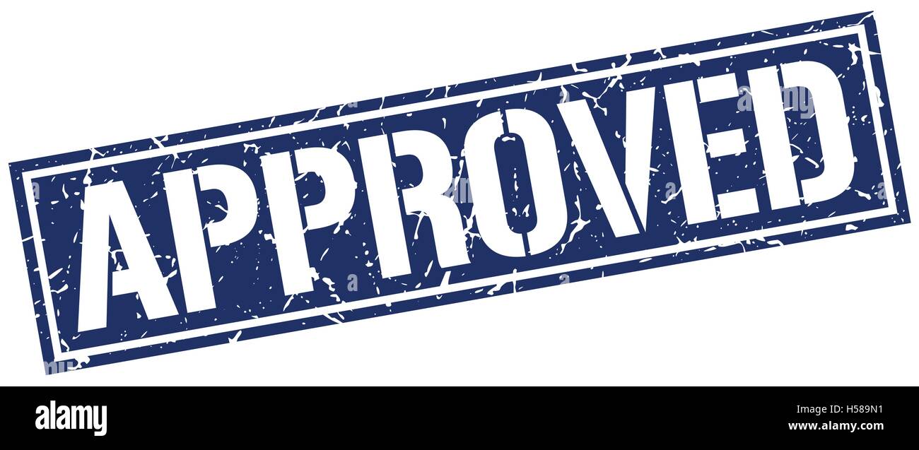 approved square grunge stamp Stock Vector Image & Art - Alamy