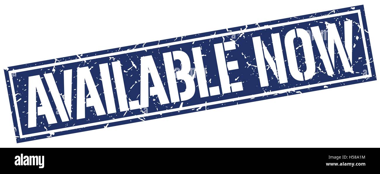 available now square grunge stamp Stock Vector Image & Art - Alamy