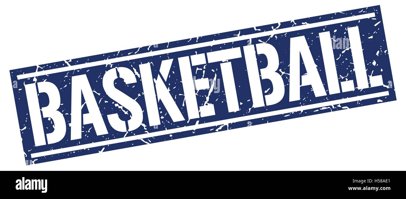 basketball square grunge stamp Stock Vector Image & Art - Alamy