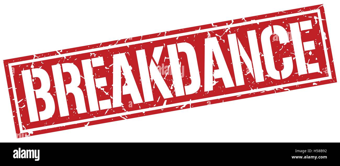 breakdance square grunge stamp Stock Vector Image & Art - Alamy