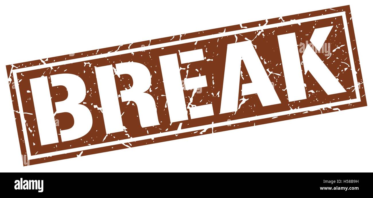 Break square stamp grunge Stock Vector Images - Alamy