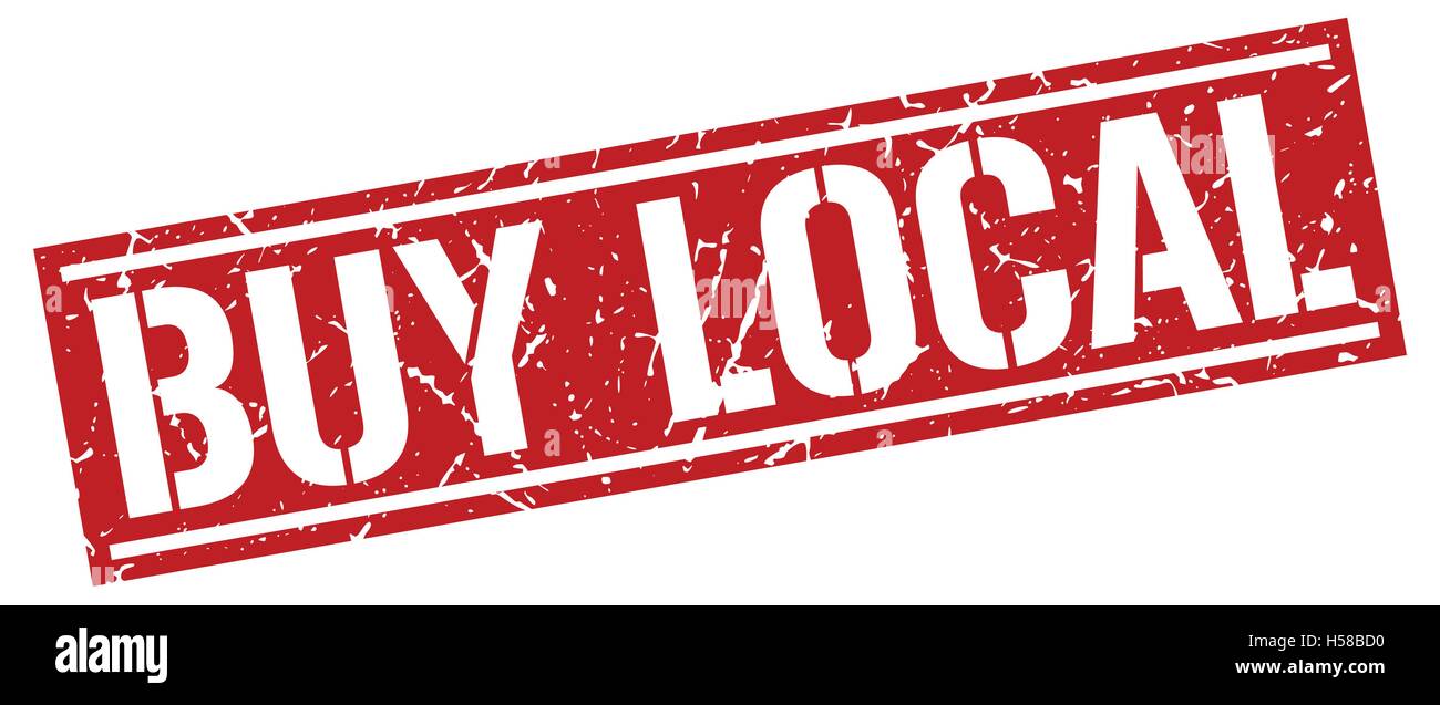 Buy local sign square Cut Out Stock Images & Pictures - Alamy