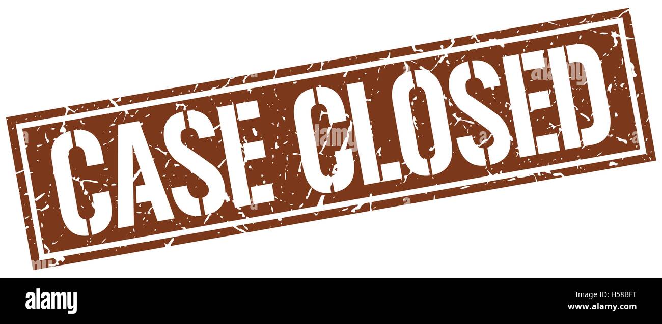case closed stamp. case closed square grunge sign. case closed Stock ...
