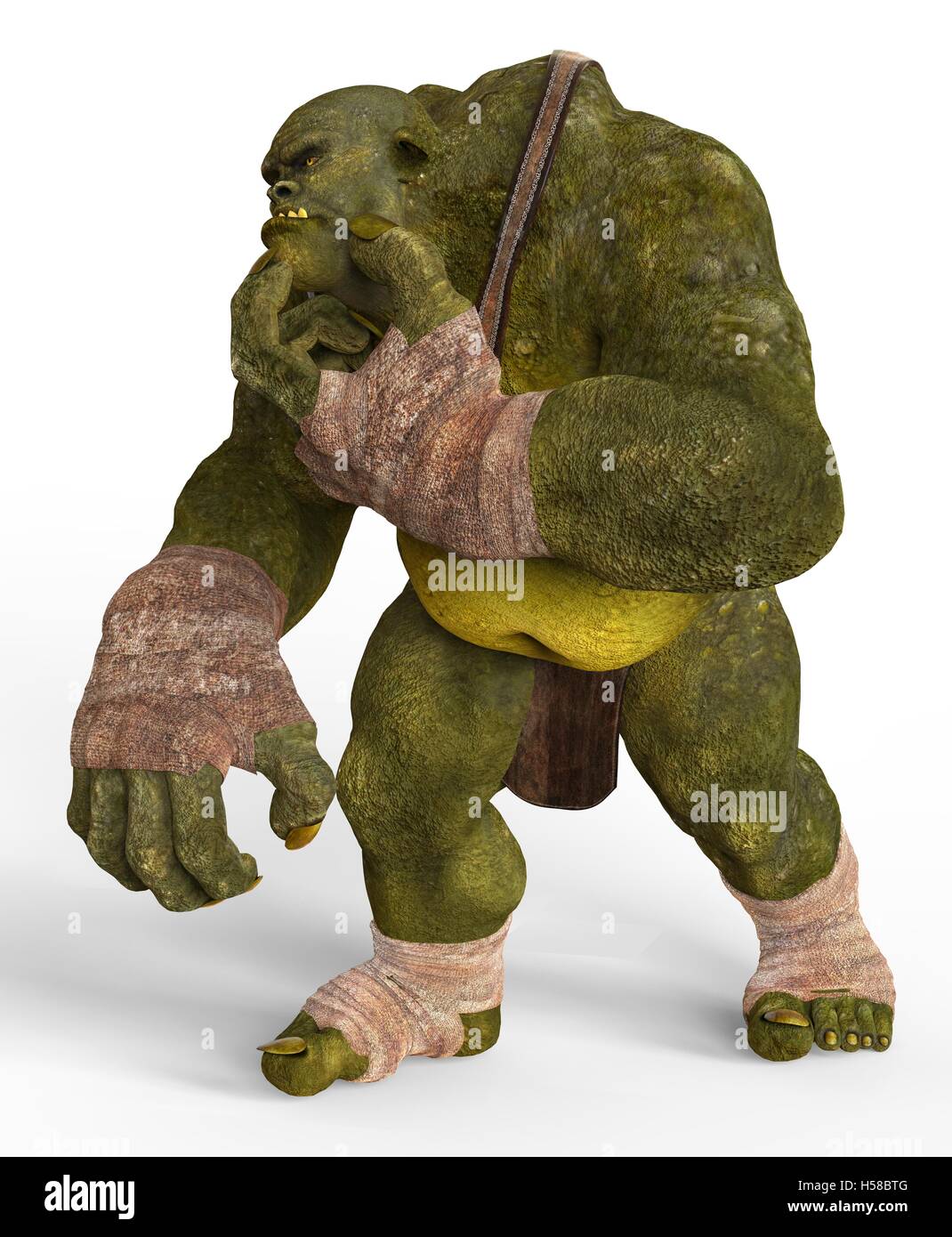 Ogre 3D Illustration Stock Photo - Alamy