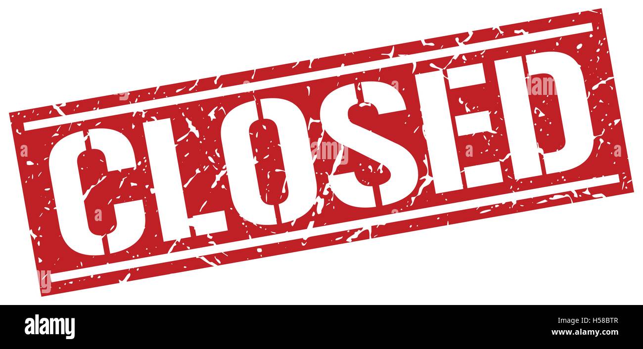 closed square grunge stamp Stock Vector Image & Art - Alamy