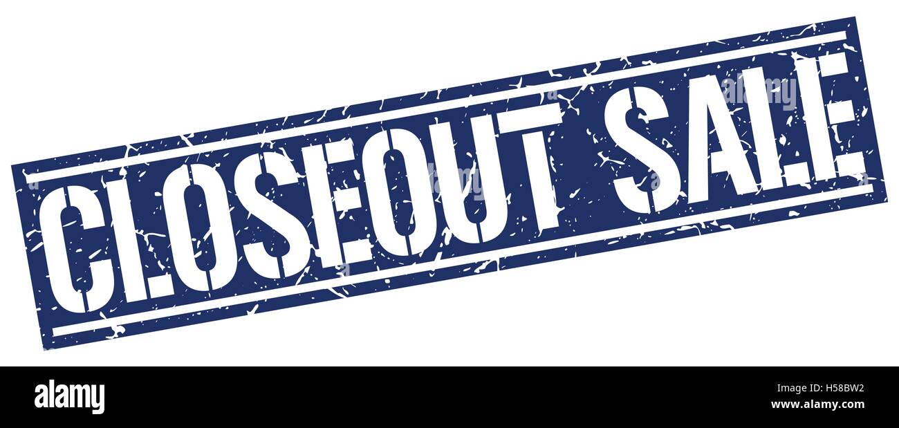 closeout sale square grunge stamp Stock Vector Image & Art - Alamy